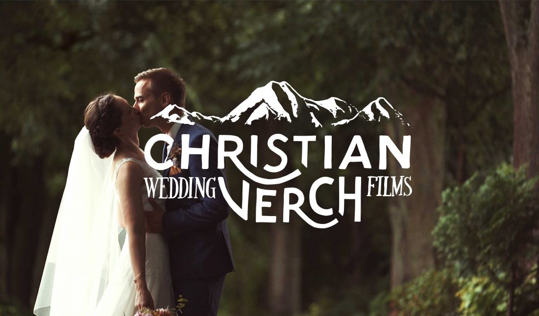 Hand lettered and illustrated logo for Christian Verch